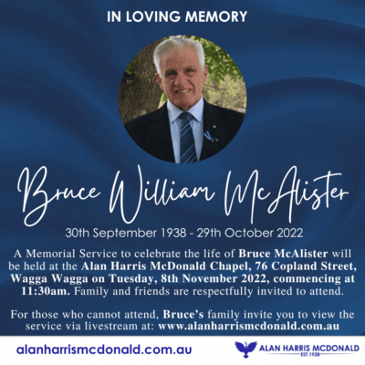 Funeral Services - Alan Harris McDonald