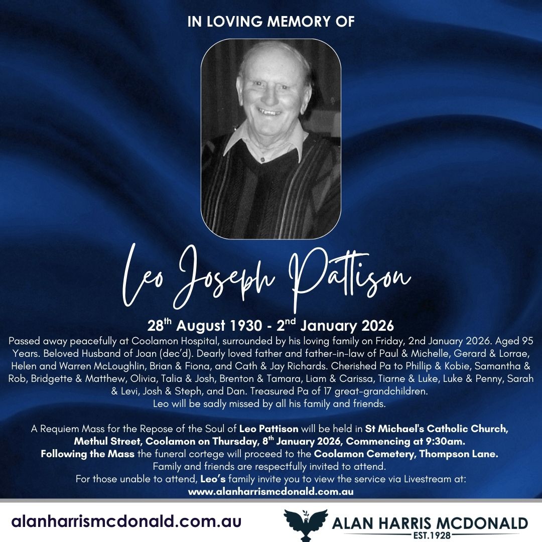 Leo Joseph Pattison - Alan Harris McDonald
